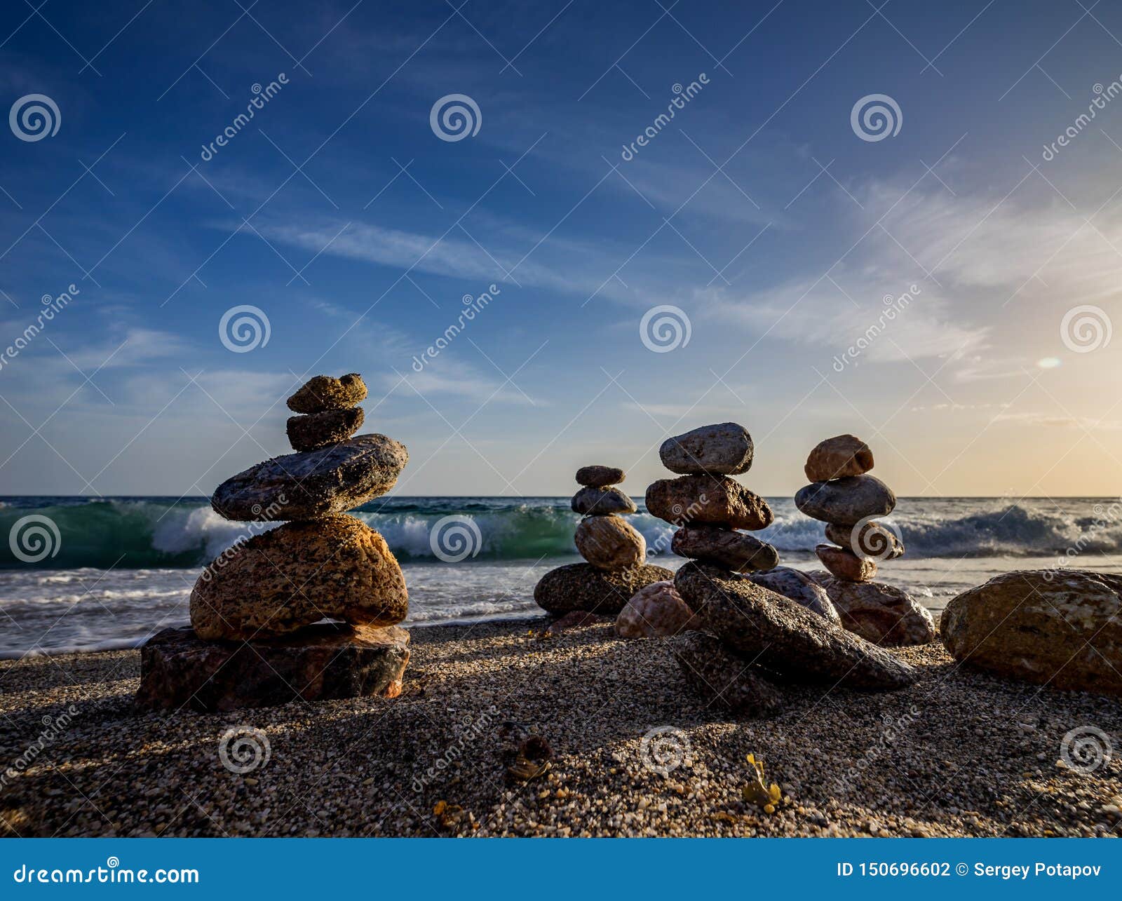 Figures of Stones on the Beach. Beach, Sun, Wave Stock Photo - Image of ...