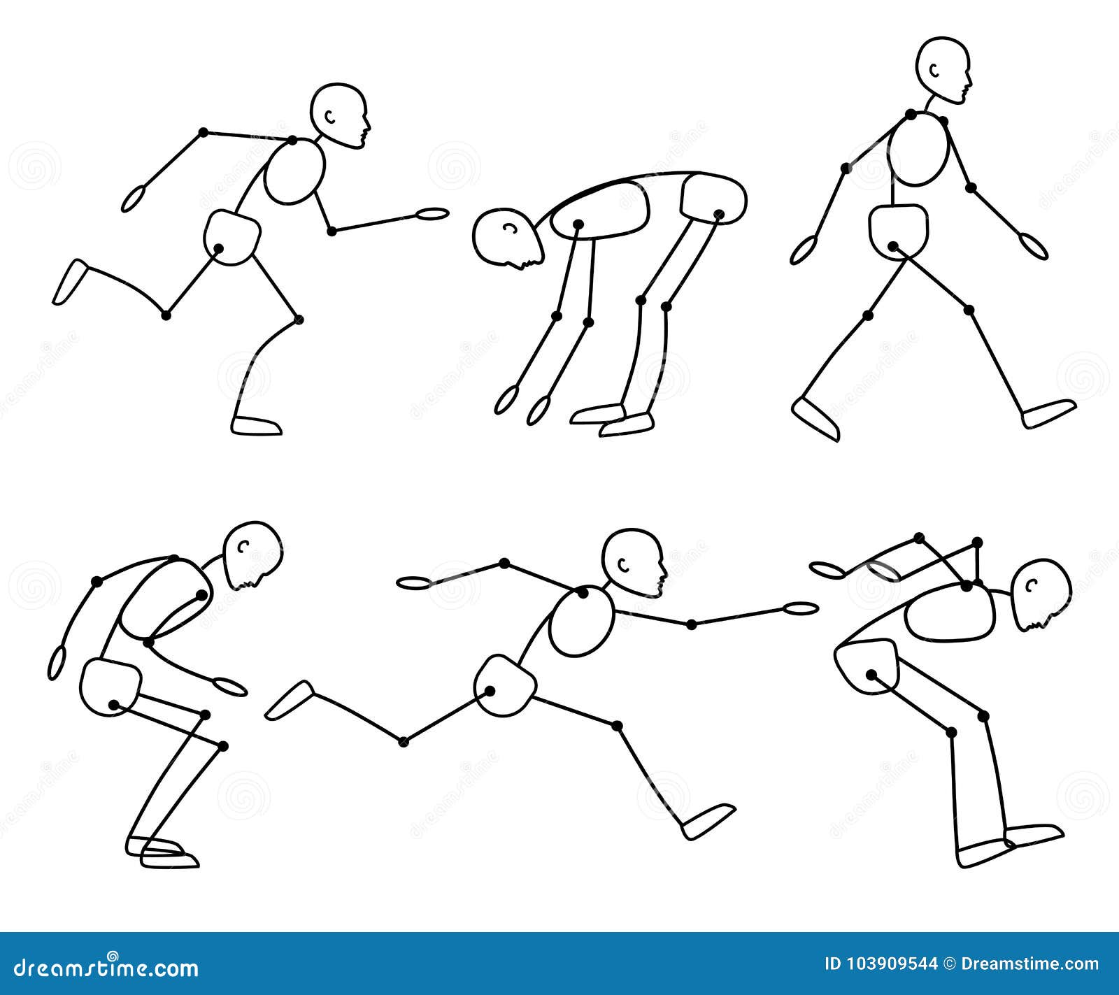 Figures of Wireframe People Stock Vector - Illustration of silhouettes ...