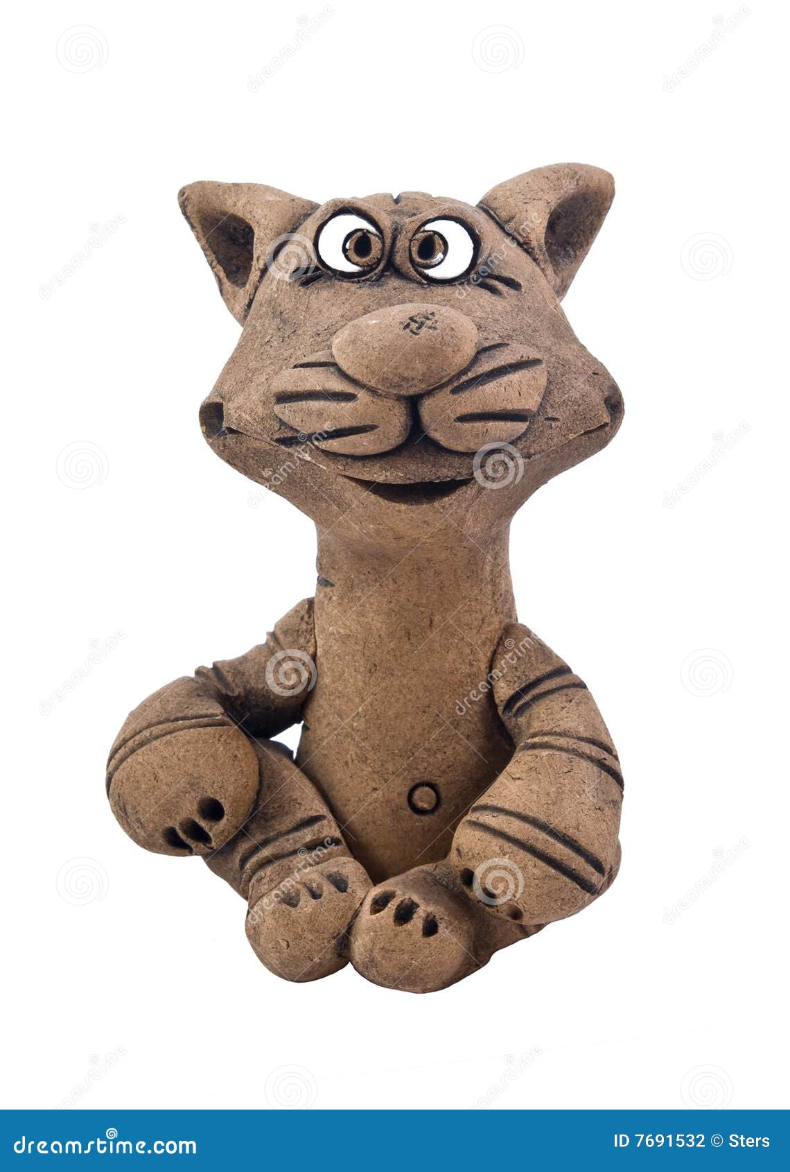 Figurine of cat stock photo. Image of close, statue, color - 7691532