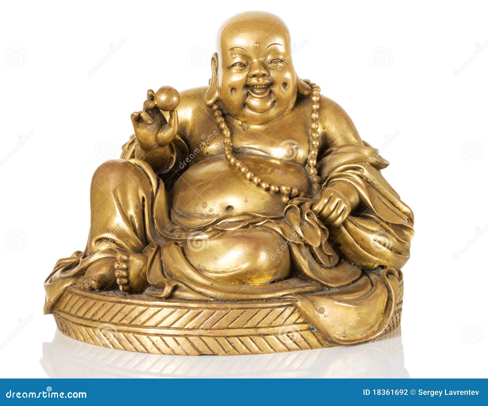 Figurine Cheerful Hotei stock photo. Image of luck, asia - 18361692