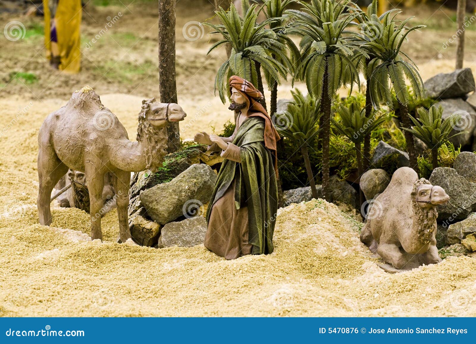 Figurine in crib scene stock photo. Image of culture, december - 5470876