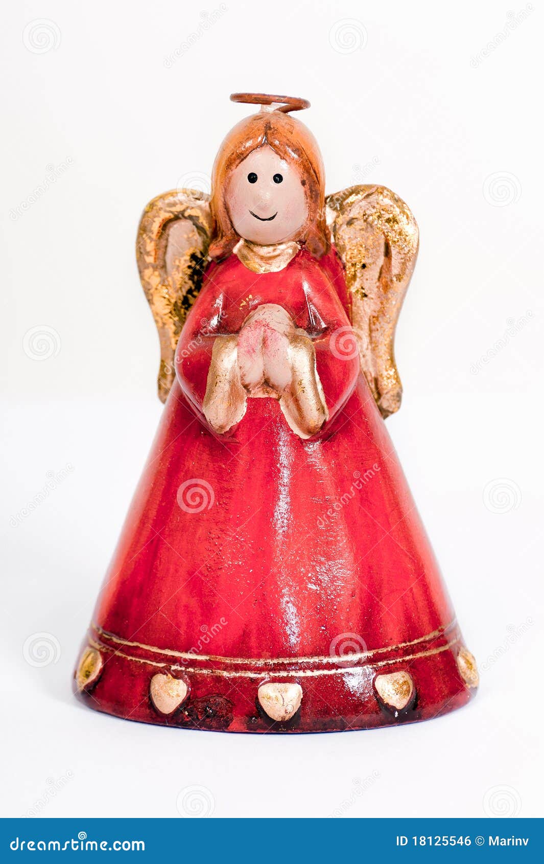 Figurine Di Angelo Che Prega E Che Sorride Fotografia Stock - Immagine ...