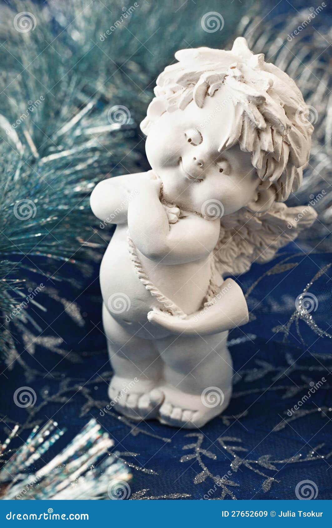 Figurine Di Angelo Di Natale Immagine Stock - Immagine di sfondo ...