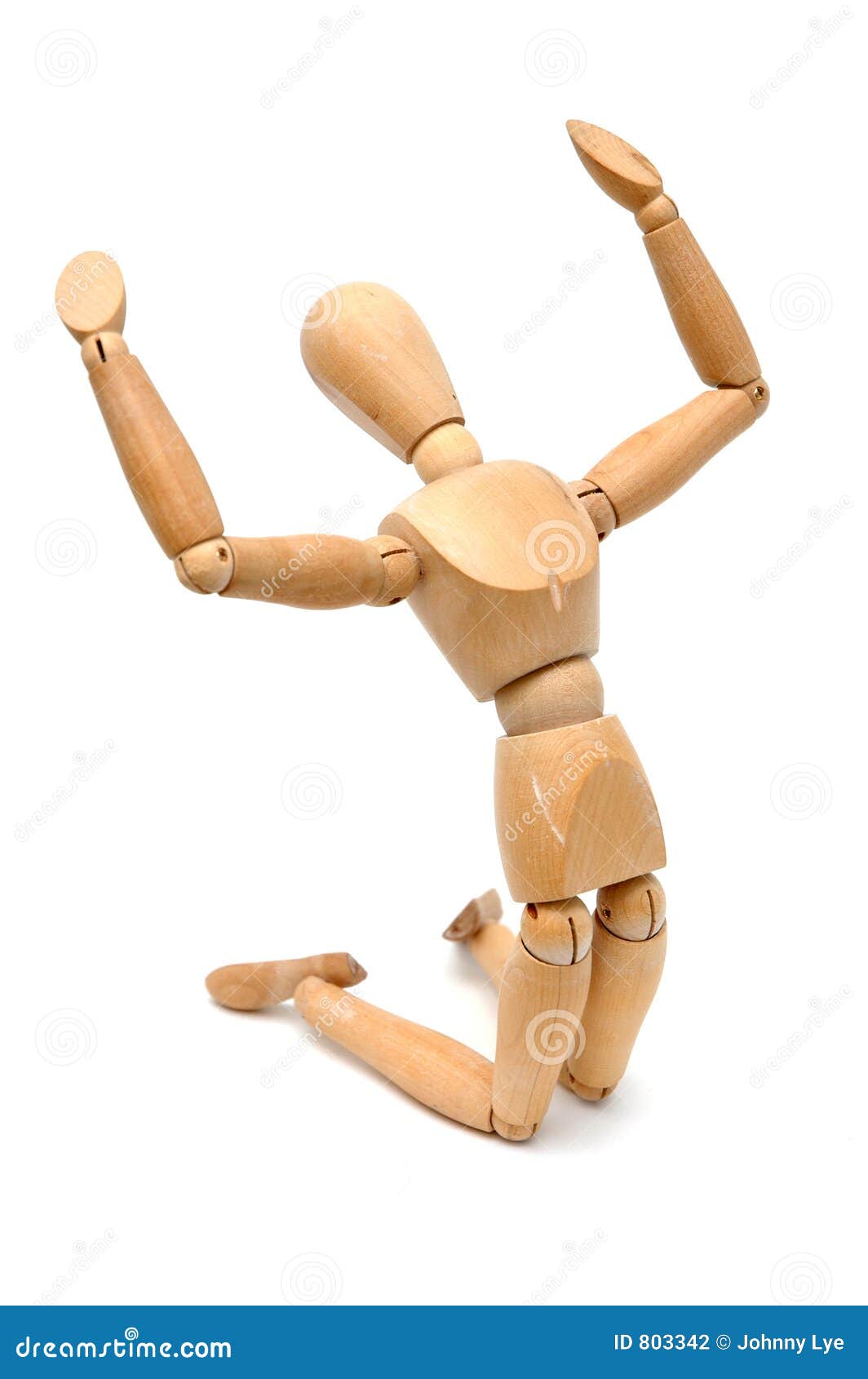 Figurine - Kneel and Screaming Stock Photo - Image of body, wooden: 803342