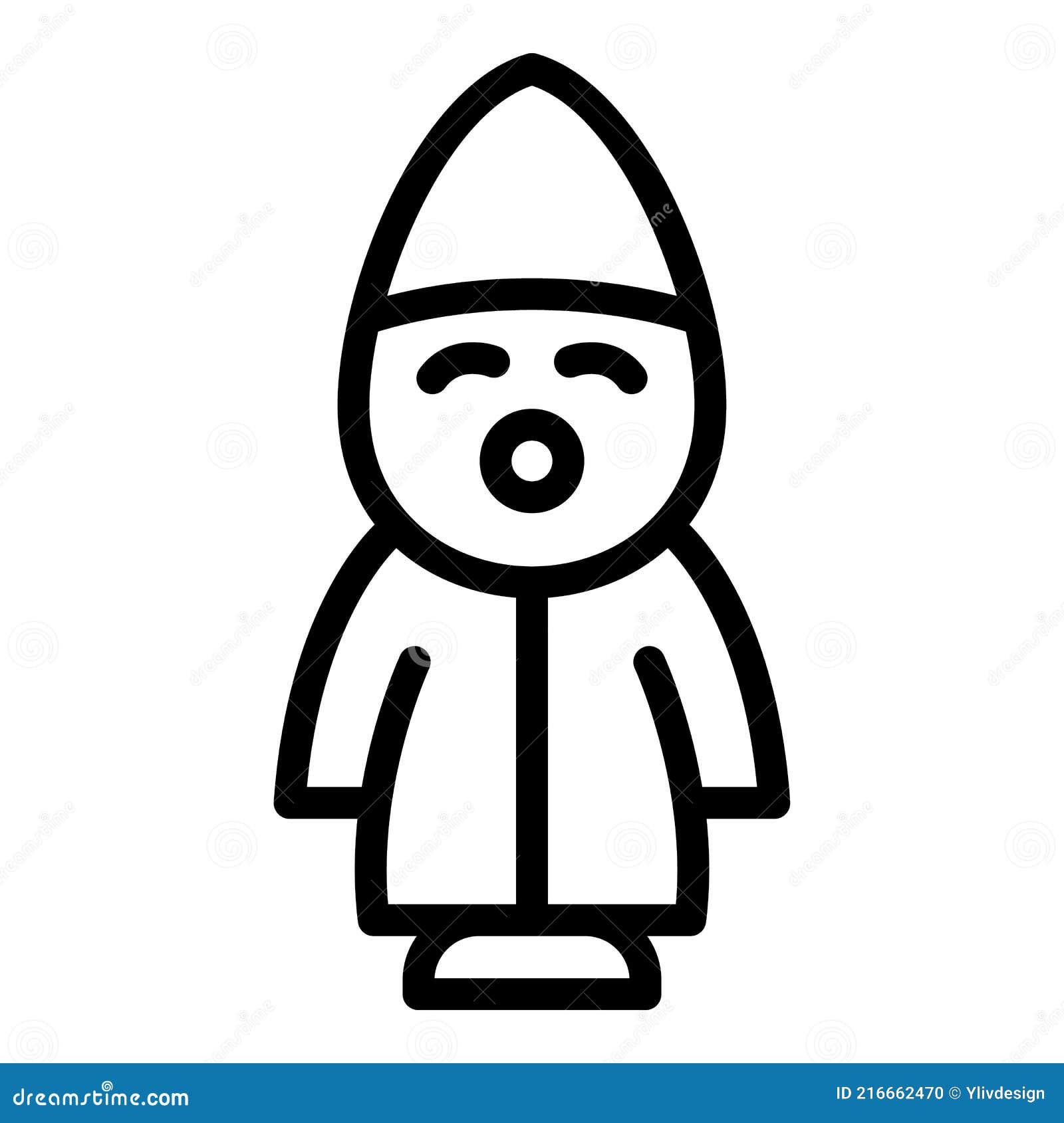 Figurine Midget Icon, Outline Style Stock Vector - Illustration of ...
