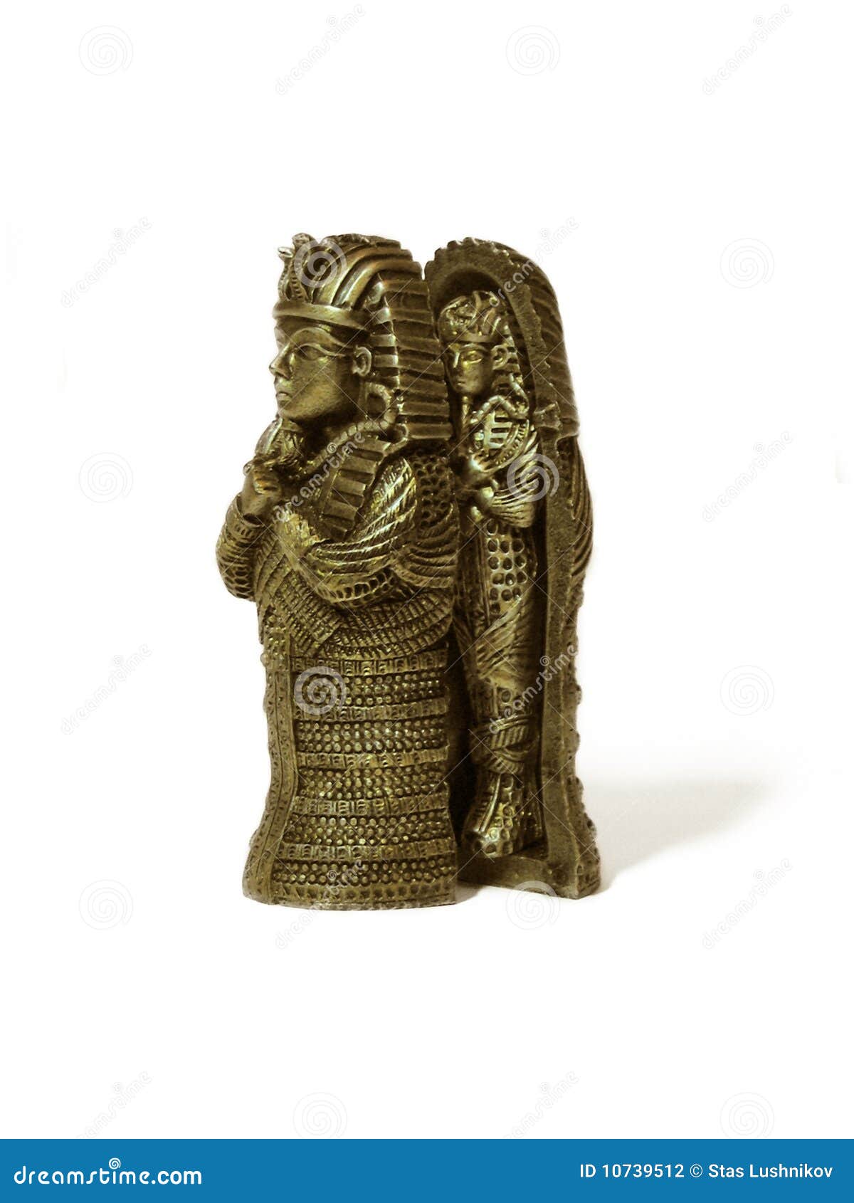 Figurine of the Pharaoh stock photo. Image of figurine - 10739512