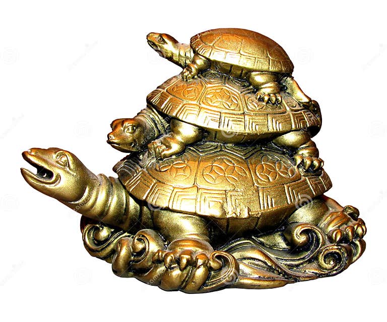 Figurine Three turtles stock photo. Image of butsu, deity - 4092326