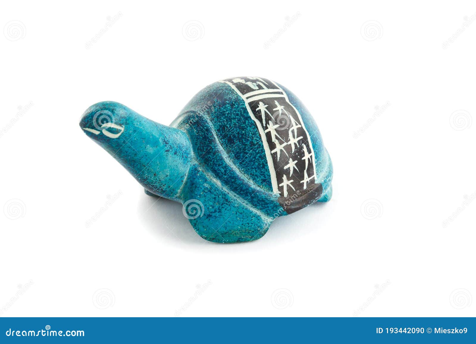 Figurine of a Turtle Made of Stone with Carvings on the Shell. Stock ...
