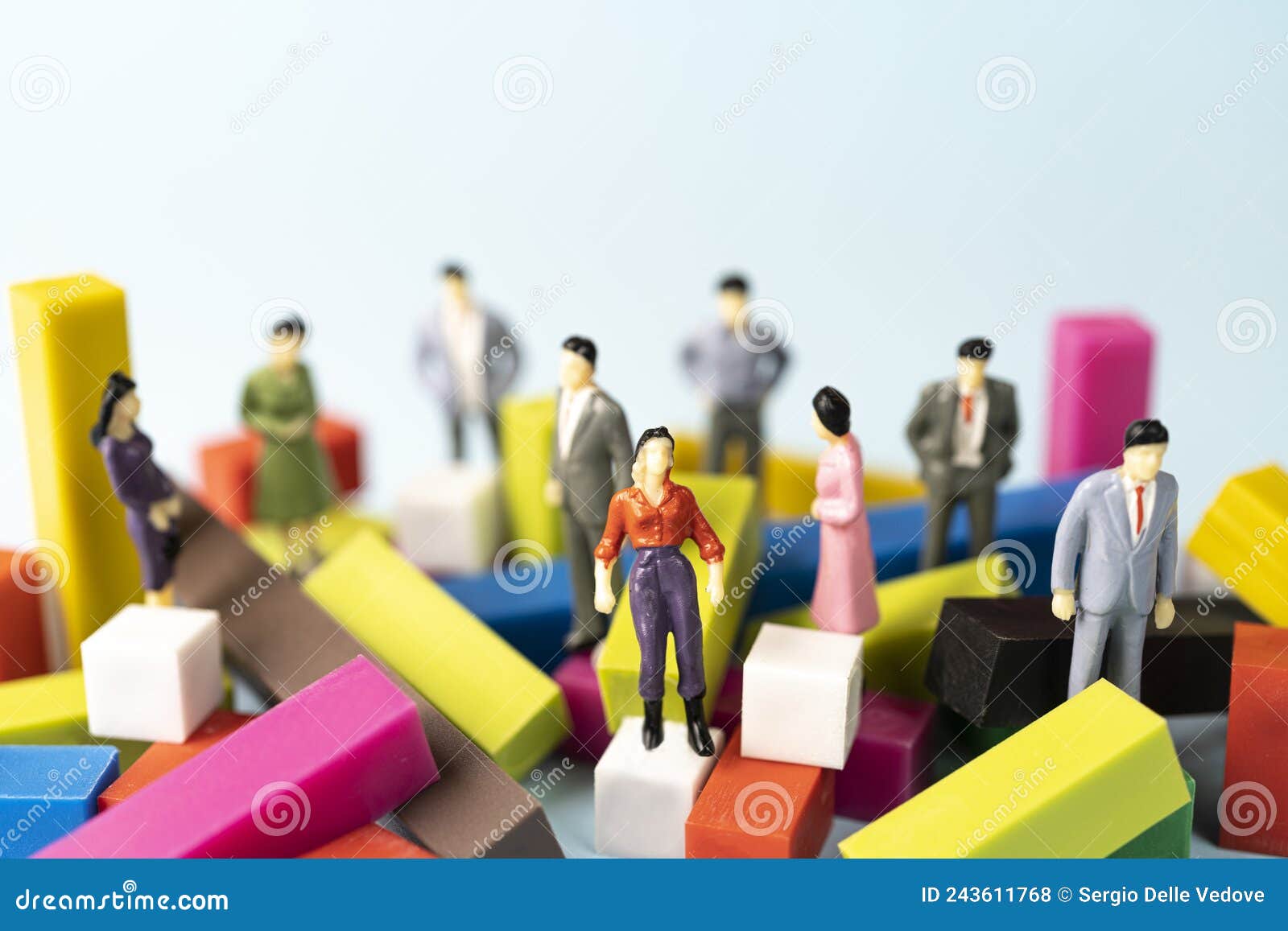 Figurines group stock photo. Image of woman, figurines - 243611768