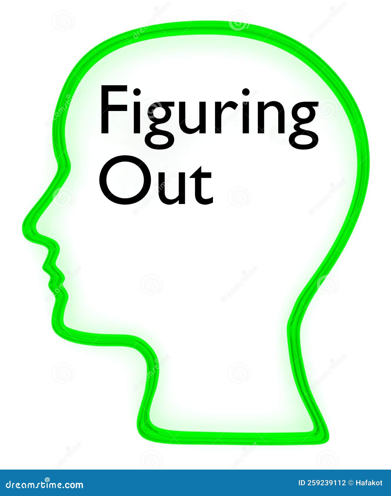 Figuring Out concept stock illustration. Illustration of brutalism ...