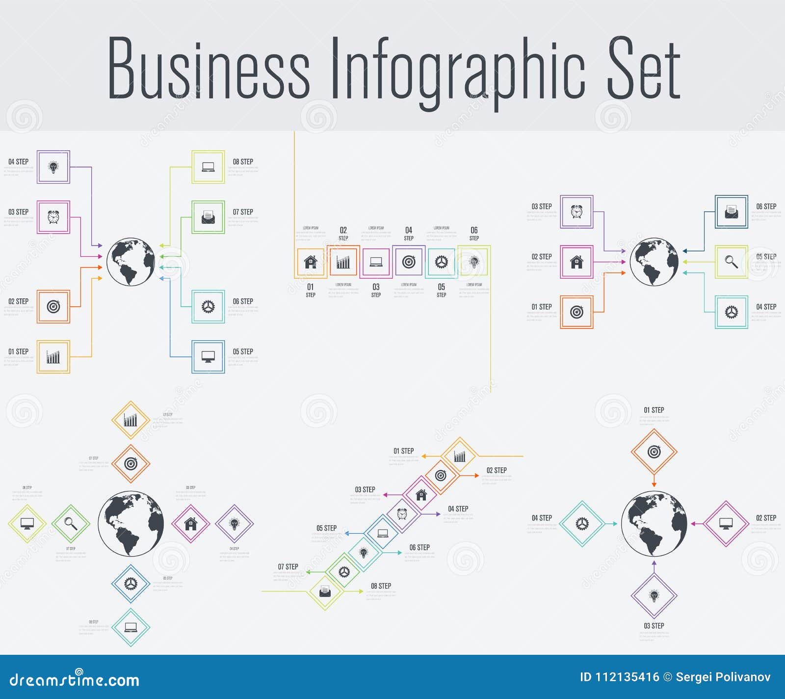 Fije con infographics ilustración del vector. Ilustración de gente ...