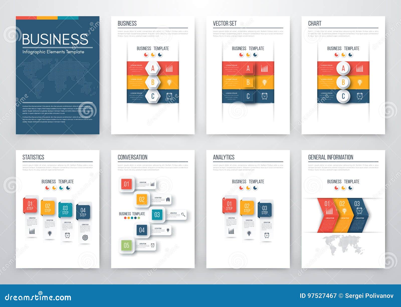 Fije con infographics ilustración del vector. Ilustración de creativo ...