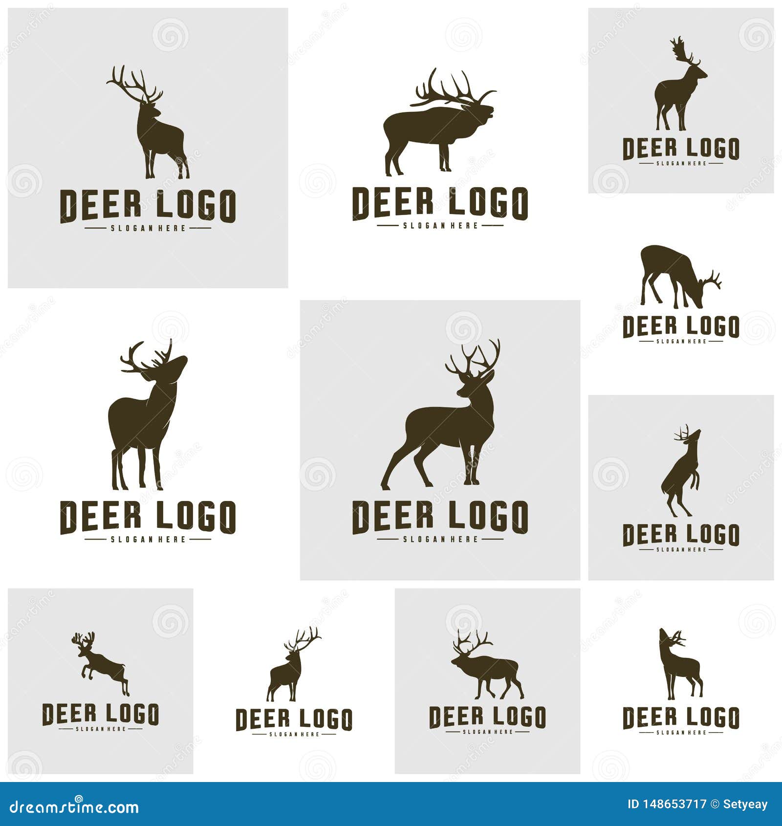 Fije De Los Ciervos Logo Design Icon Symbol Vector De Los Ciervos ...