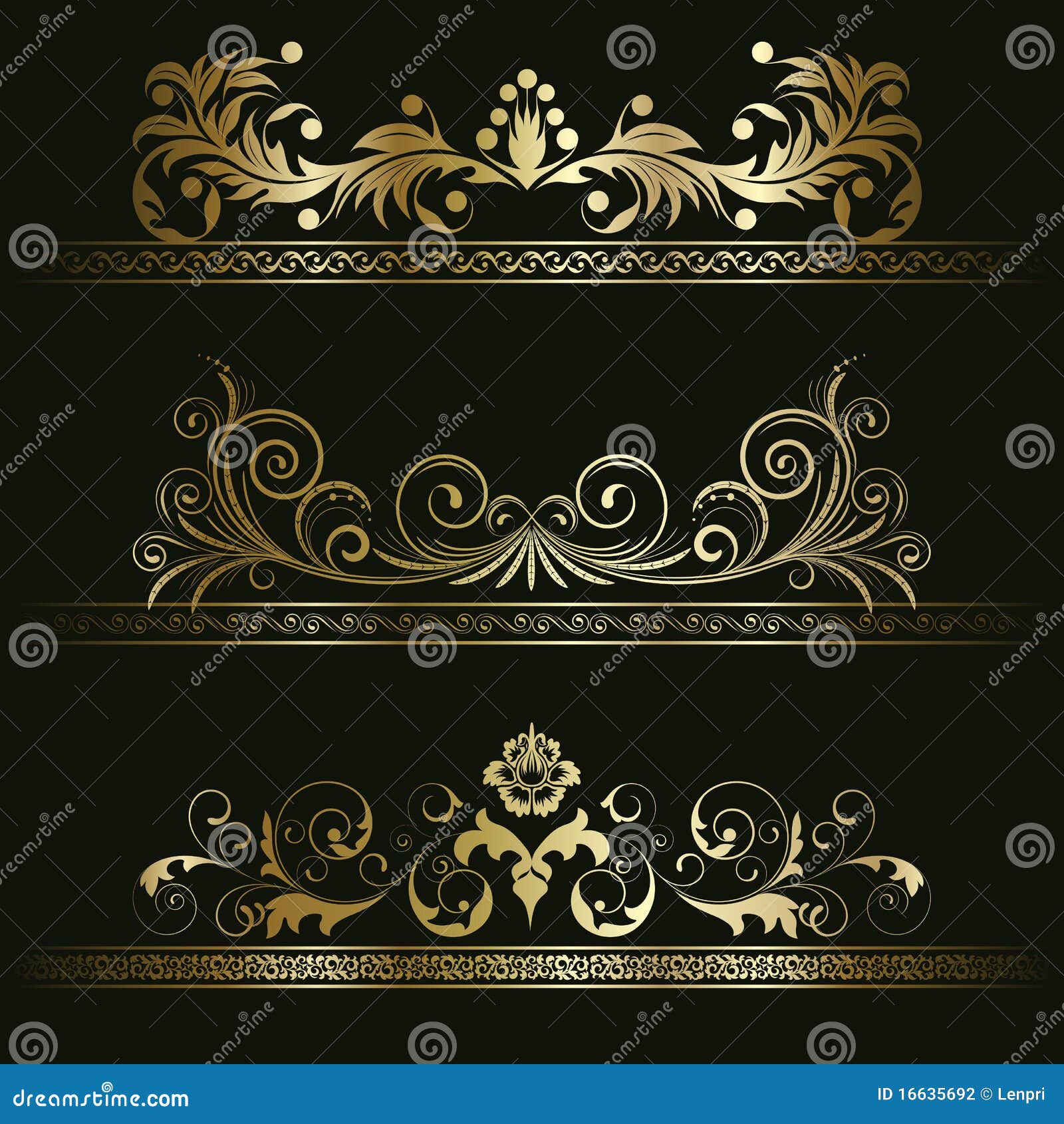 Fije de marcos retros ilustración del vector. Ilustración de pintura ...