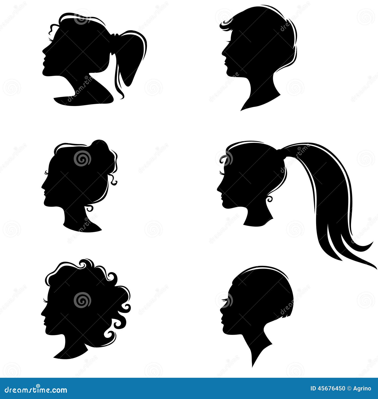 Fije La Silueta De Los Perfiles Hermosos De Una Mujer Ilustración del ... Fije La Silueta De Los Perfiles Hermosos De Una Mujer Ilustración del ...