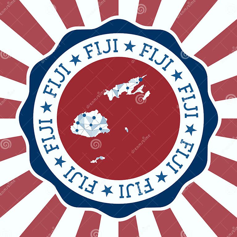 Fiji Badge. stock vector. Illustration of border, computing - 220216310