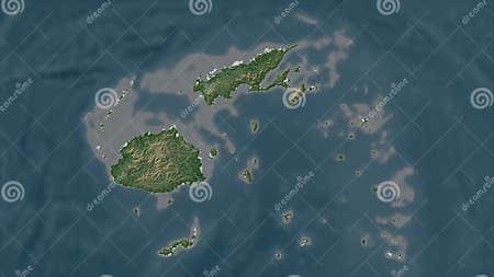 Fiji highlighted. Pale stock illustration. Illustration of world ...