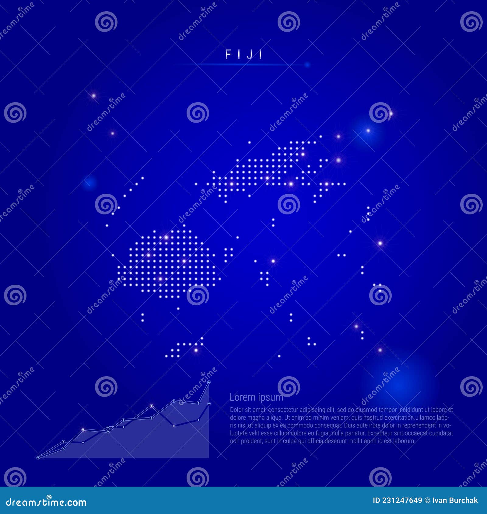 Fiji Map Infographics Vector Template With Regions And Pointer Marks ...