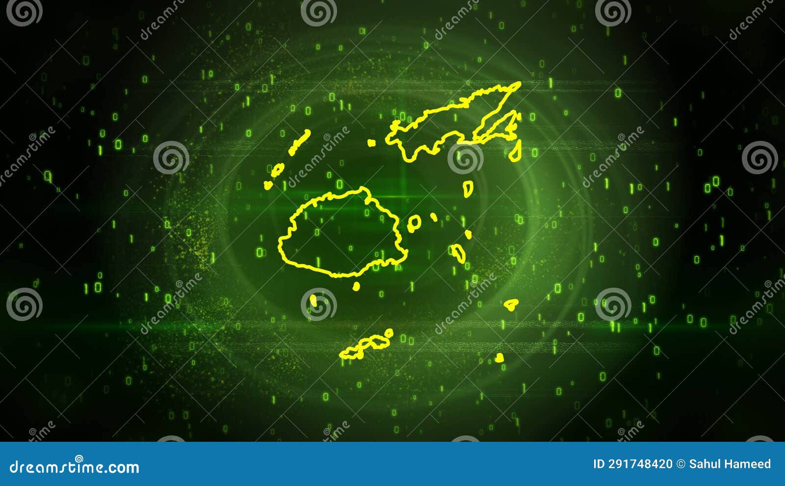 Fiji Science Development Digital Background - Microscope On Flag ...