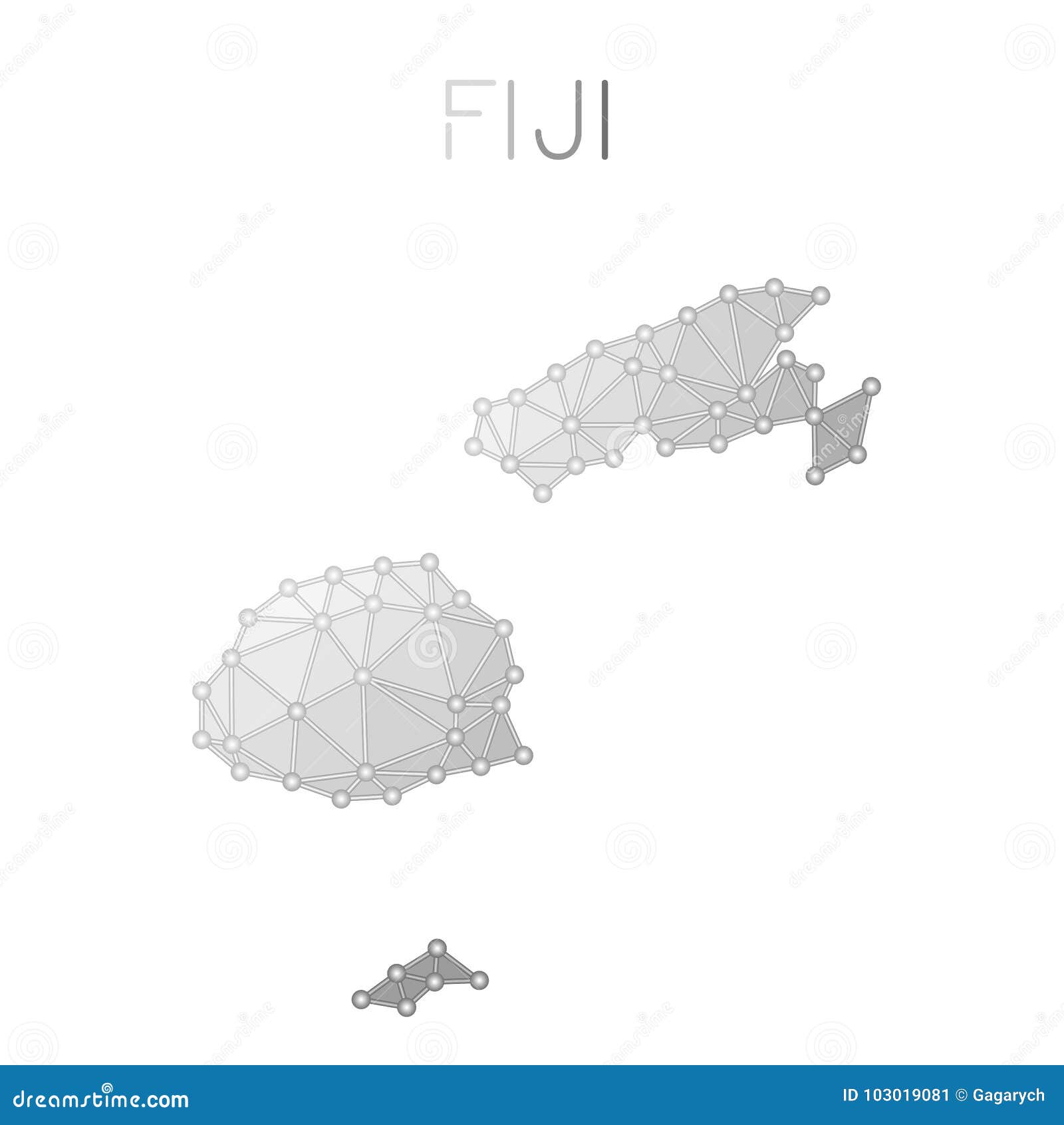 Fiji Map Infographics Vector Template With Regions And Pointer Marks ...