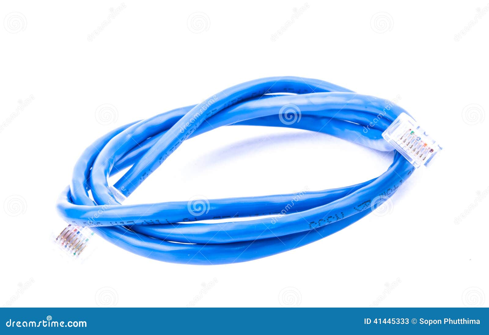 Fil bleu d'Internet image stock. Image du numérique, industrie - 41445333