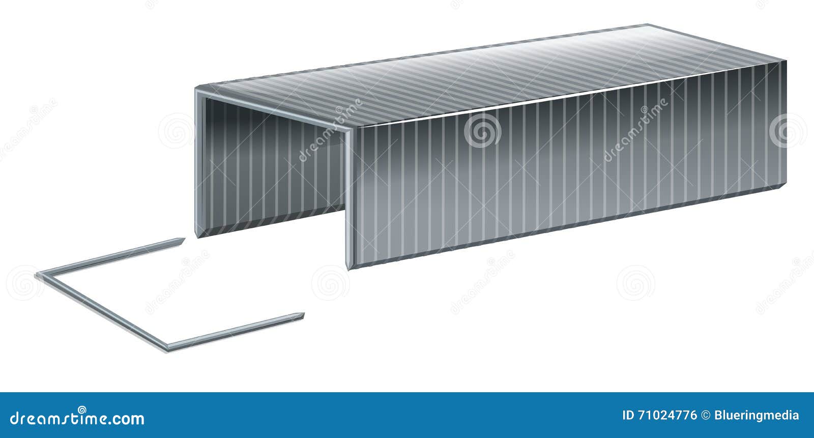 Fil D'agrafe Sur Le Fond Blanc Illustration de Vecteur - Illustration ...