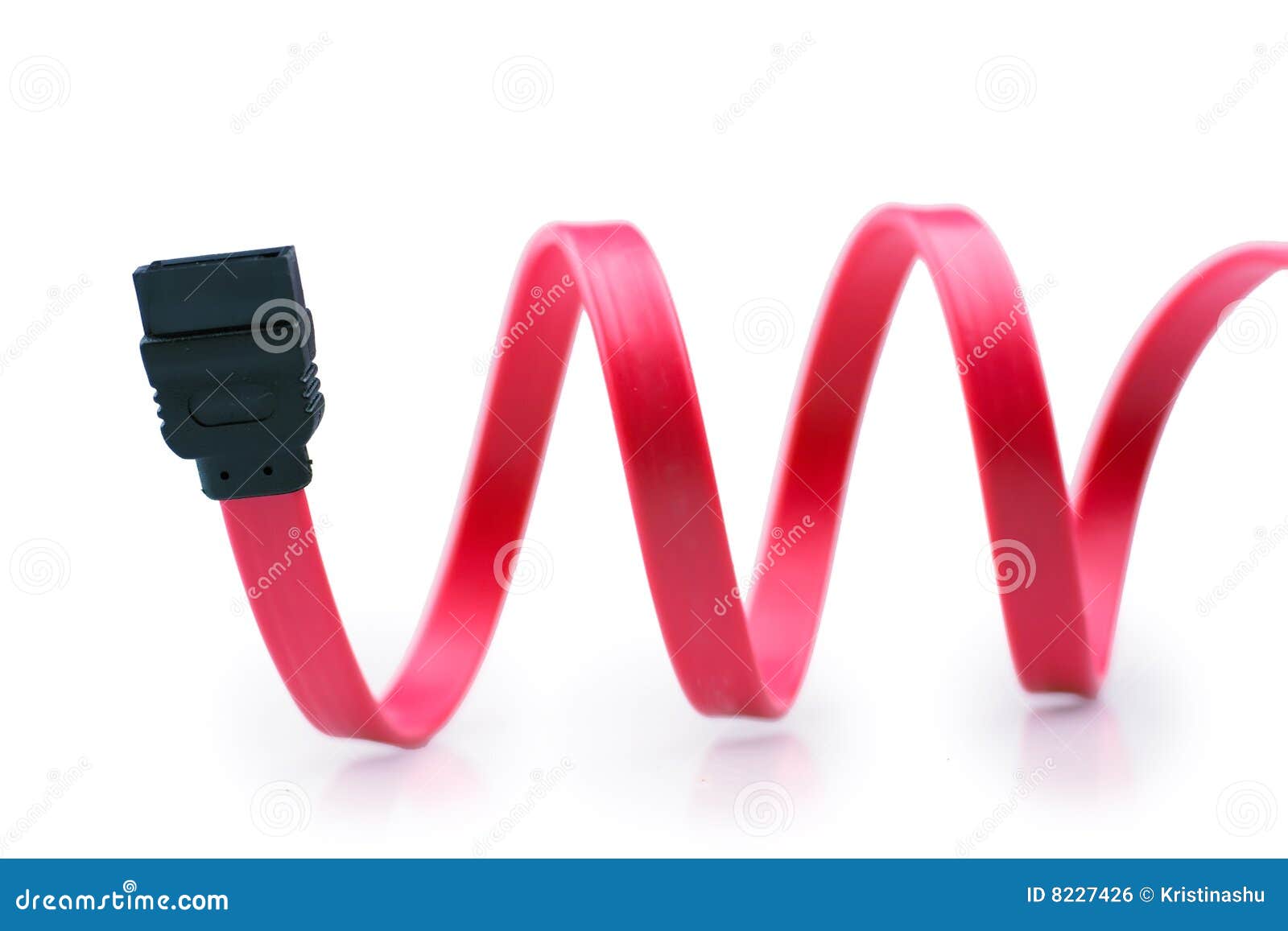 Fil rouge photo stock. Image du pouvoir, cordon, électrique - 8227426