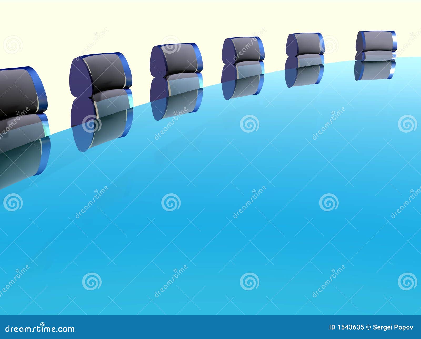 Fila de butacas stock de ilustración. Ilustración de cristales - 1543635