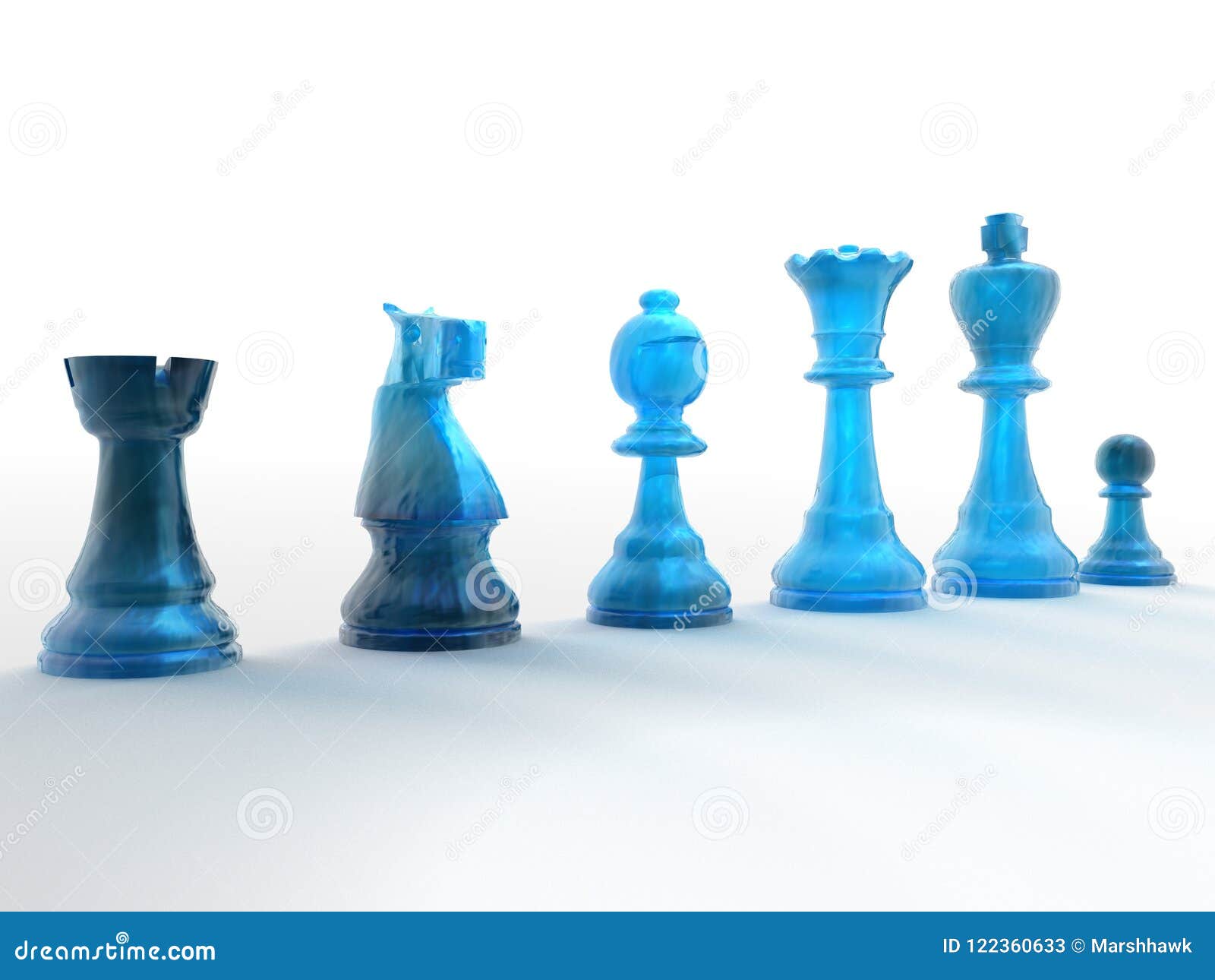 Fila Dei Pezzi Degli Scacchi Blu Immagine Stock - Immagine di cavaliere ...