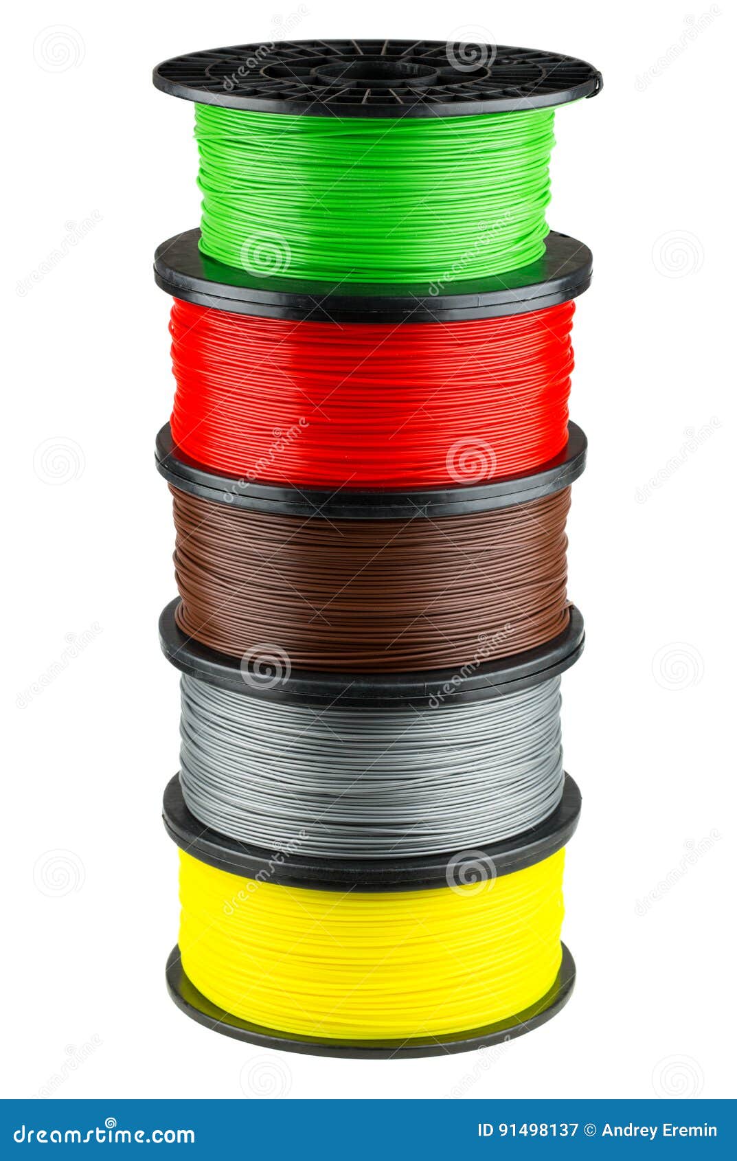 Filament Coils for 3d Print Stock Image - Image of flexible, nylon ...