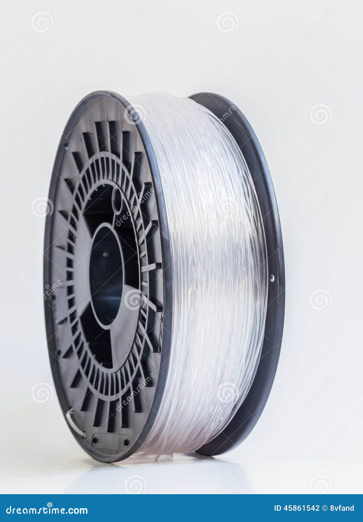 Filament for 3D Printer Crystal Clear Bright Background Stock Photo ...