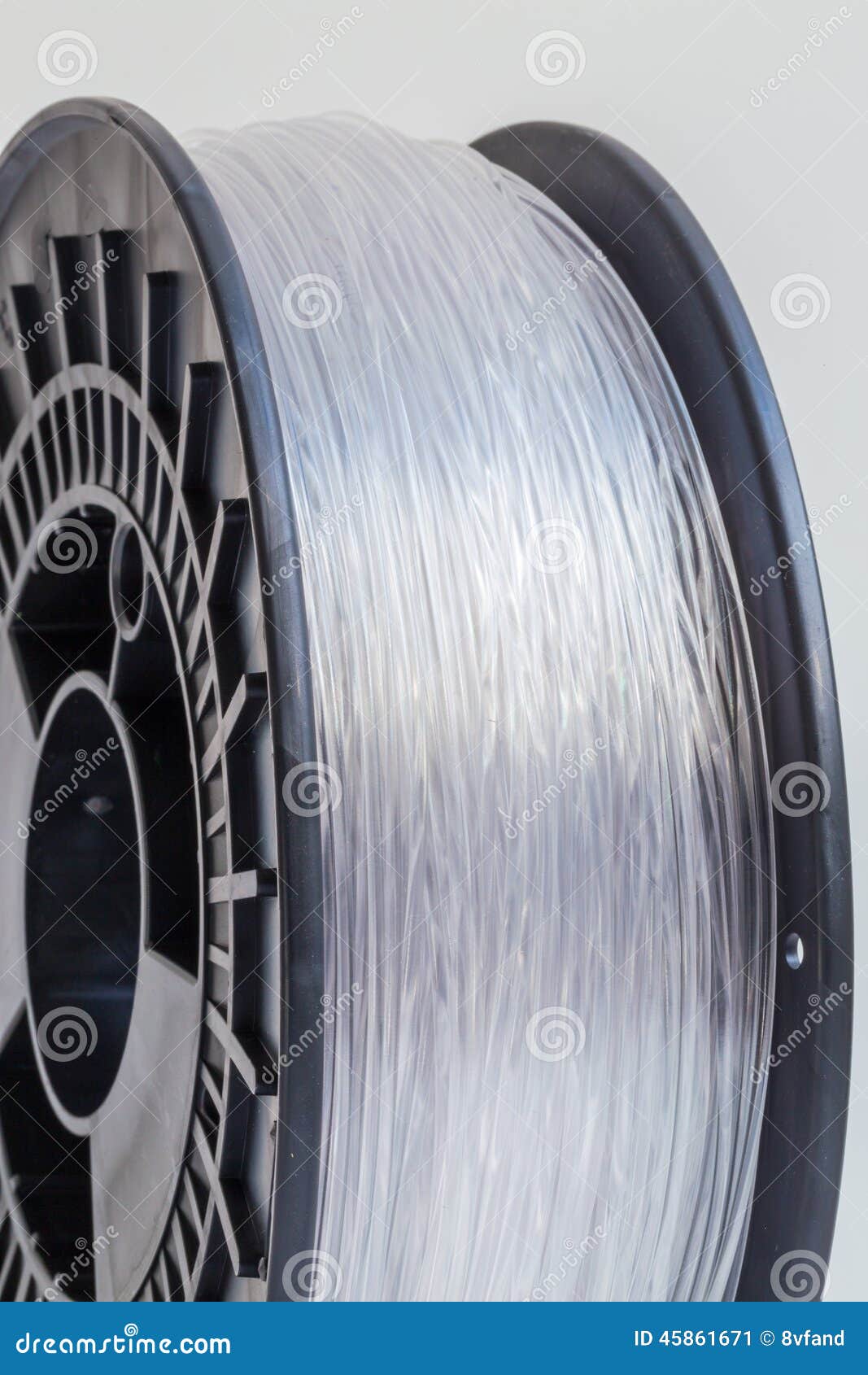 Filament for 3D Printer Crystal Clear Bright Background Stock Image ...