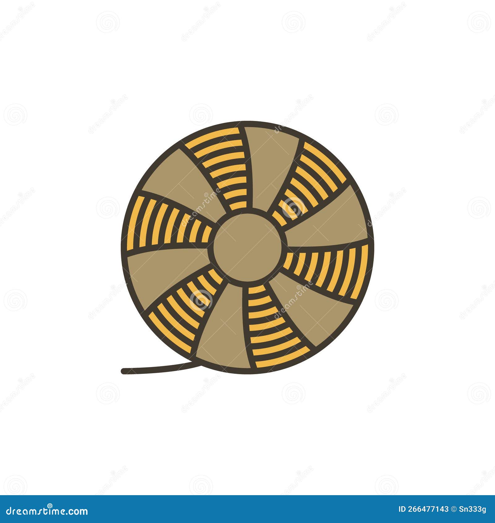 Filament for 3D Printing Vector Plastic Materials Concept Colored Icon ...