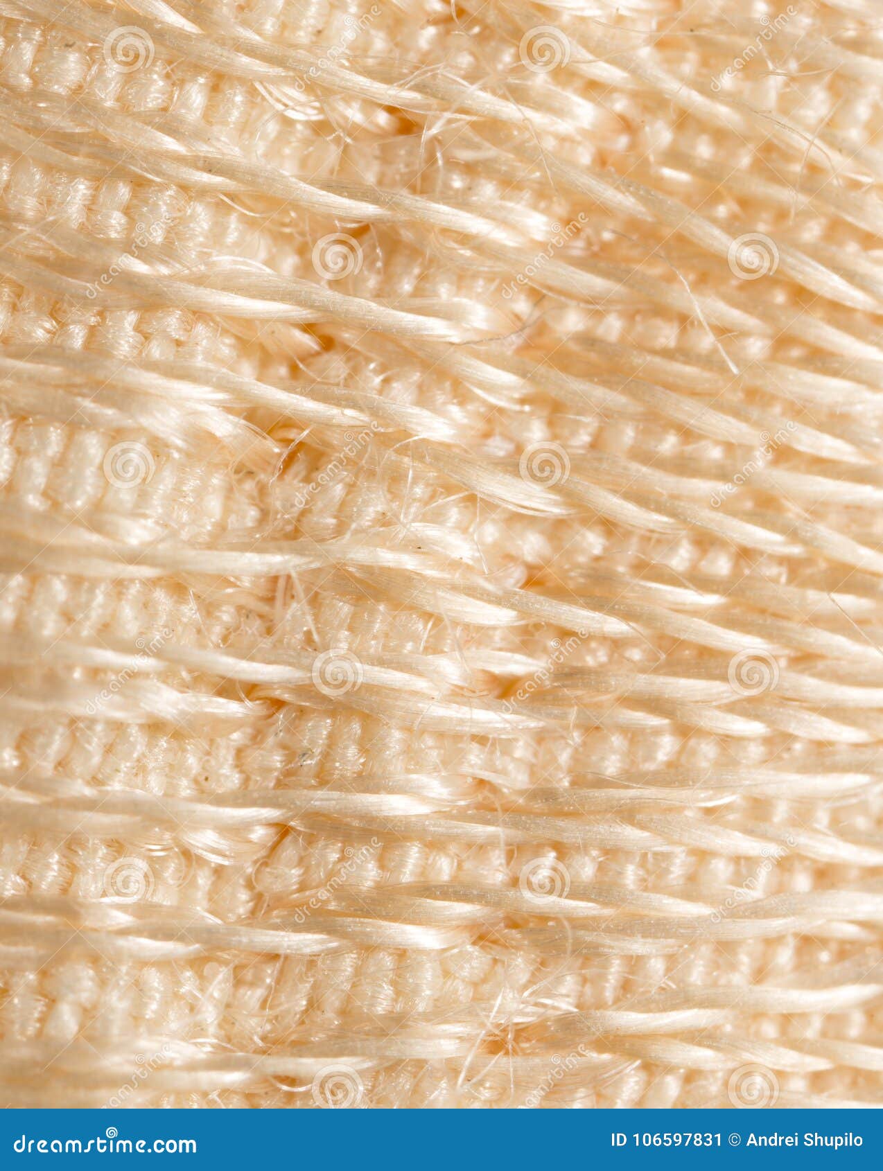 Filament on the Fabric As a Background. Macro Stock Image - Image of ...