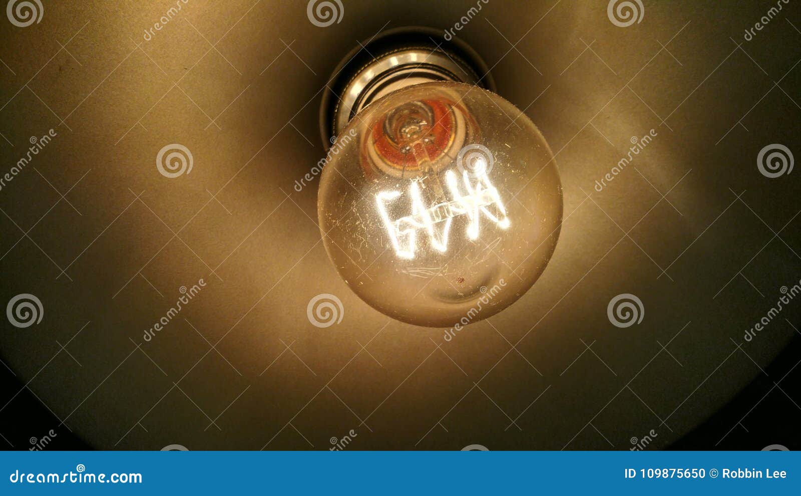 Filament Inside Warm Light Bulb Stock Photo - Image of electricity ...