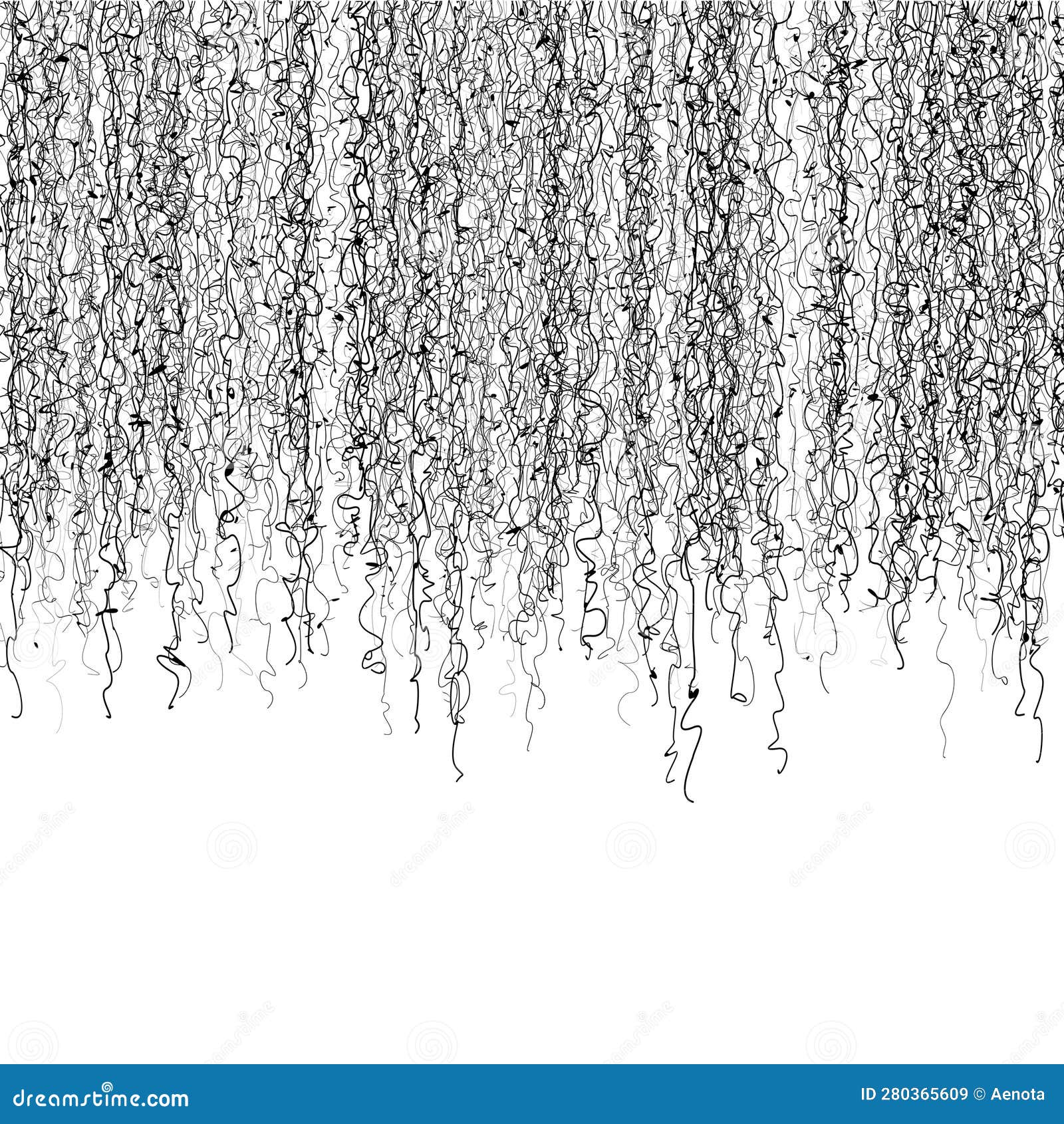 Filamentous Icelandic moss stock vector. Illustration of microlichens ...