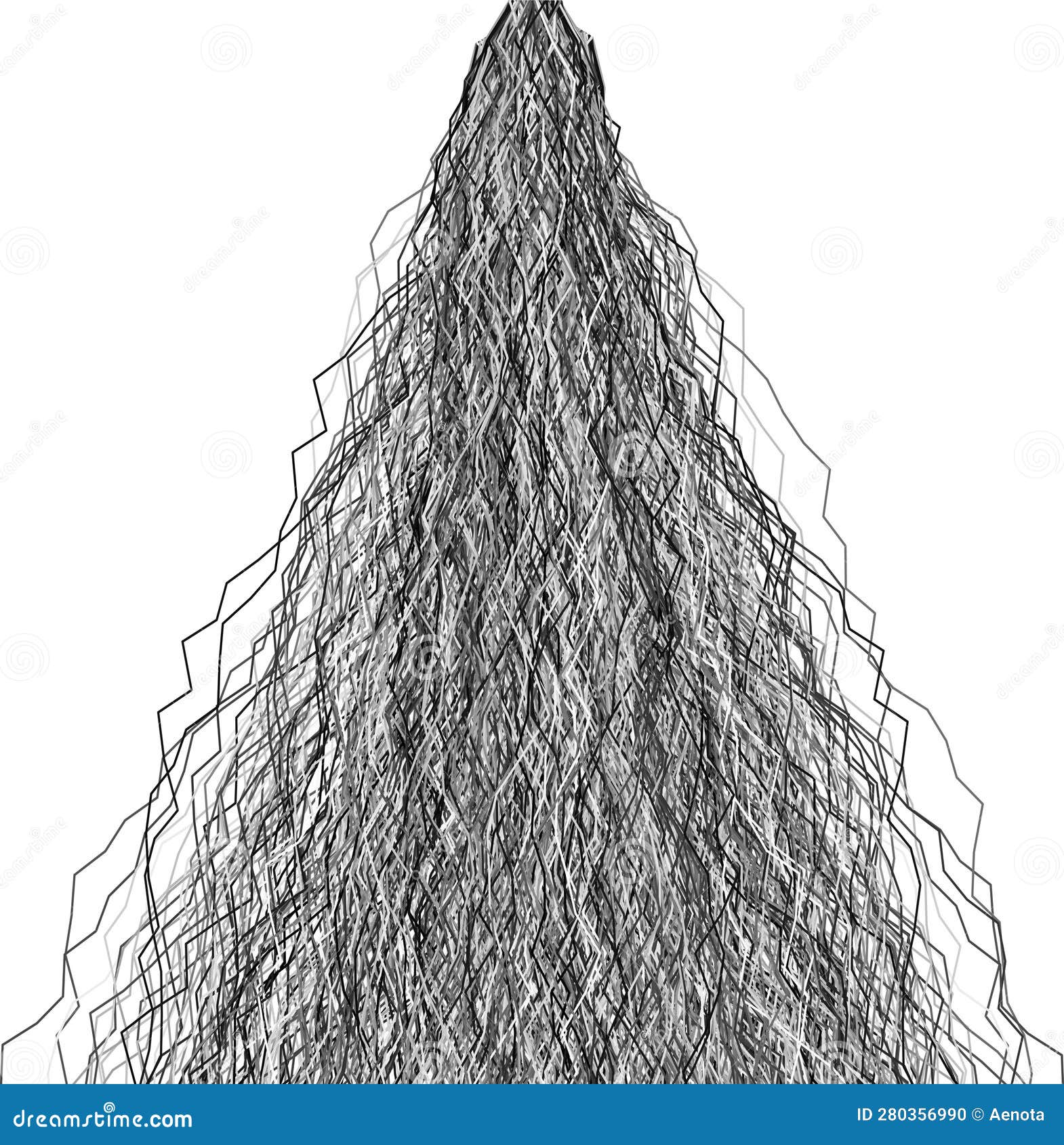 Filamentous Vector Monochrome Sheaf Stock Vector - Illustration of band ...