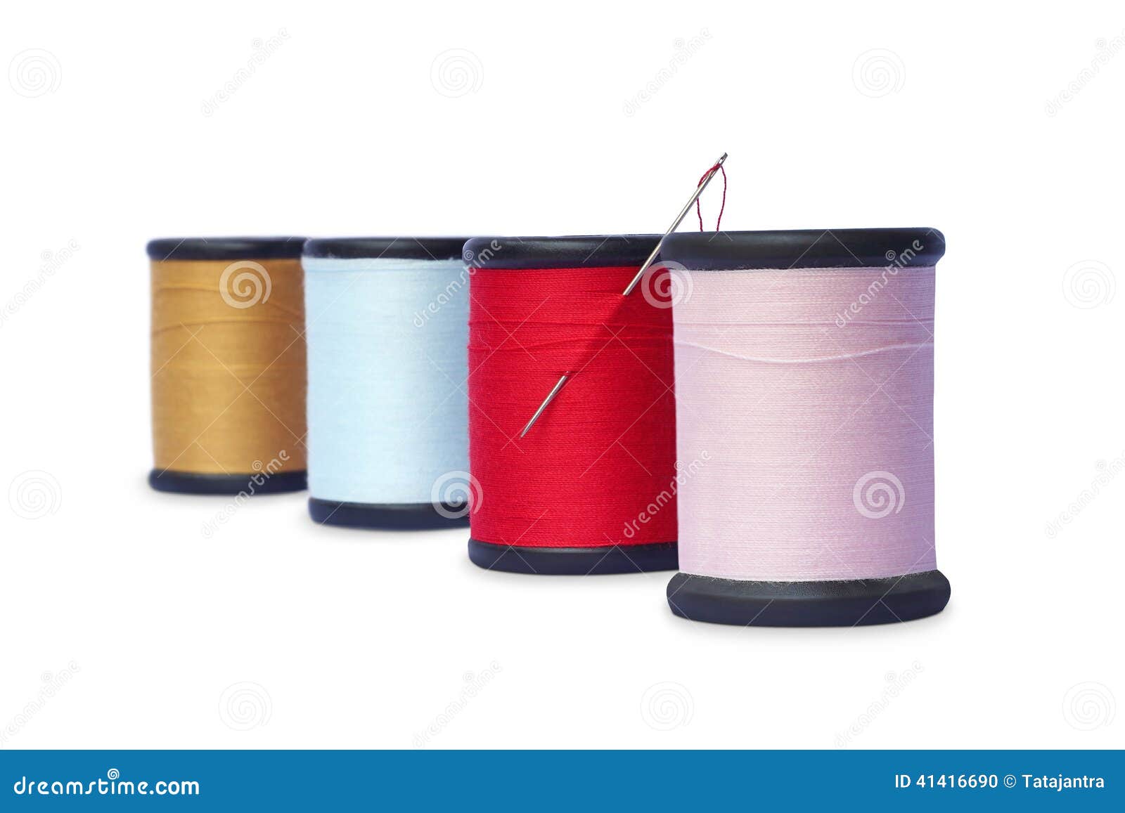 Filati cucirini variopinti fotografia stock. Immagine di rosso - 41416690