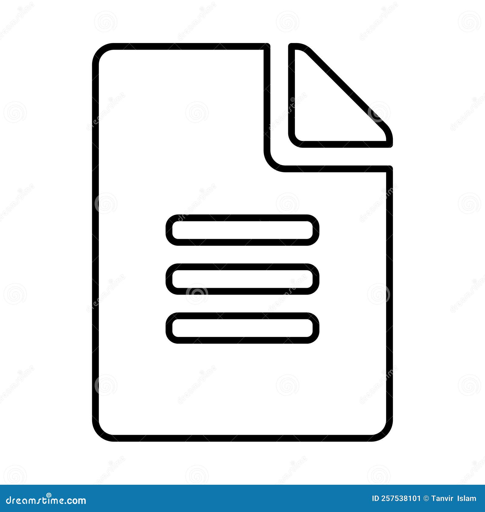 File alt Icon stock vector. Illustration of meticulously - 257538101