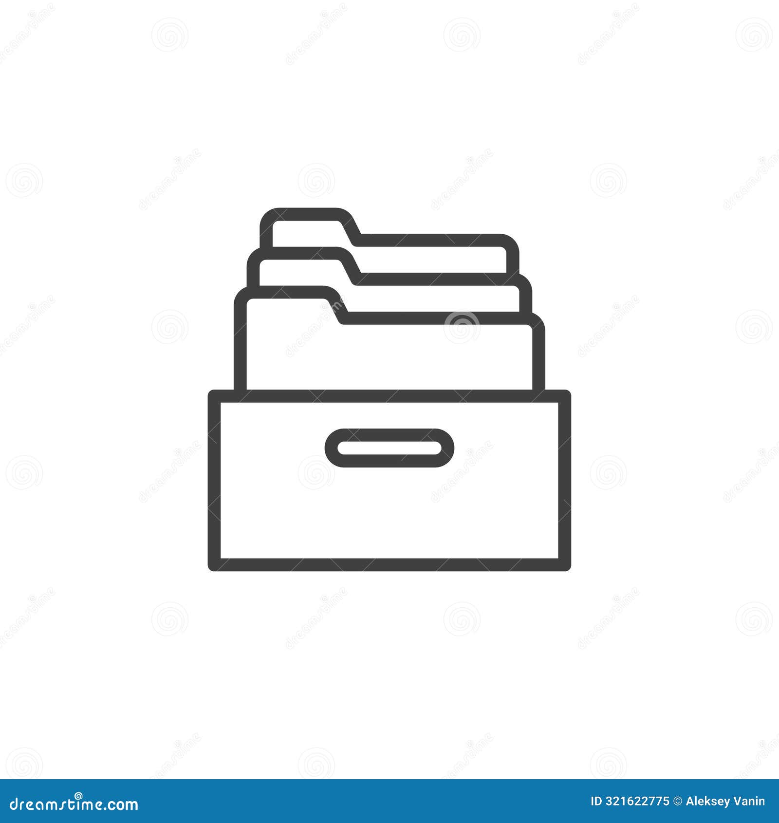 File Archive line icon stock vector. Illustration of simple - 321622775