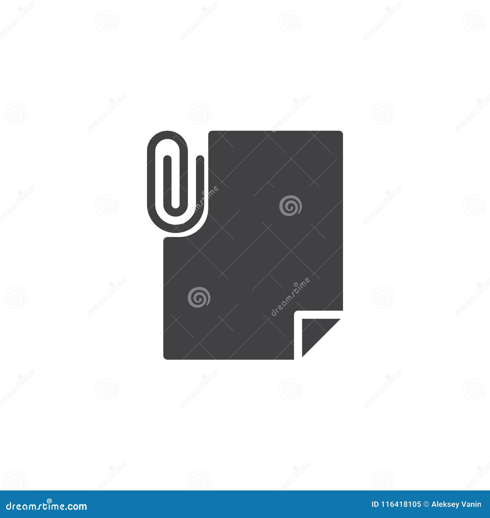 File Attachment Vector Icon Stock Vector - Illustration of clip, file ...