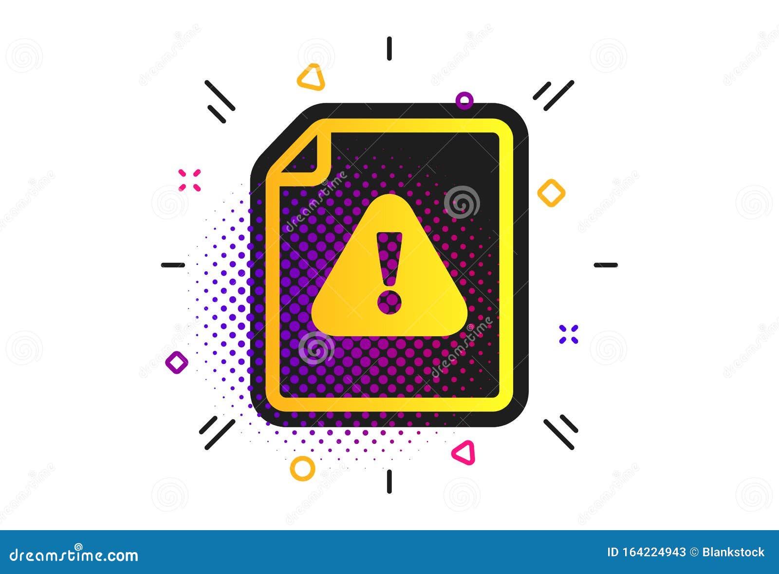 File Attention Sign Icon. Exclamation Mark. Vector Stock Vector ...