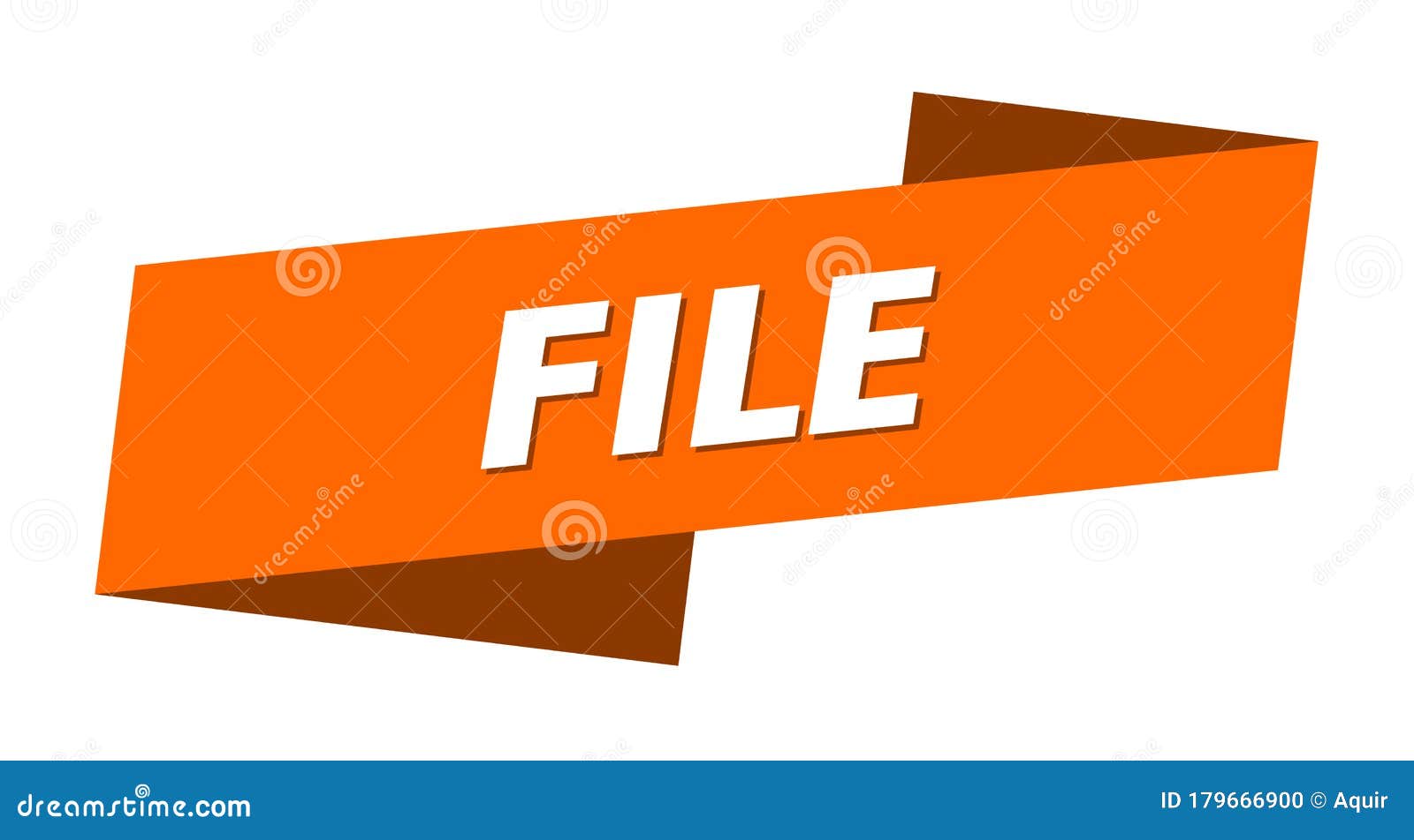 File Banner Template. File Ribbon Label Stock Vector - Illustration of ...