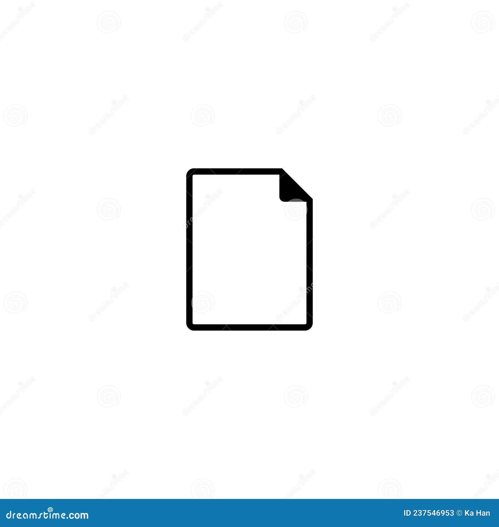 File, Blank Document, Page Icon Vector Isolated on White Background ...