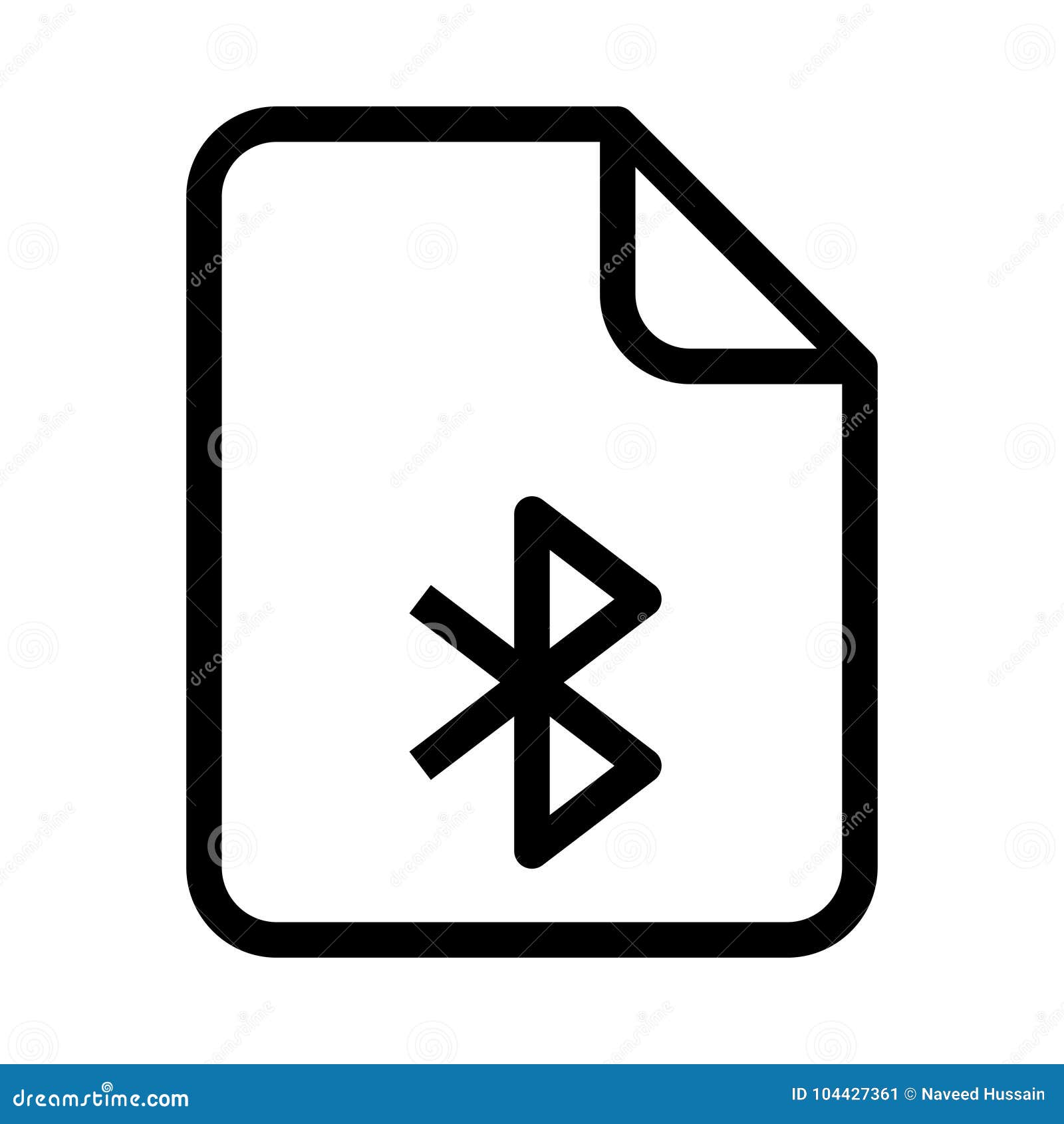 FILE BLUETOOTH Line VECTOR Icon Editorial Photo - Illustration of ...