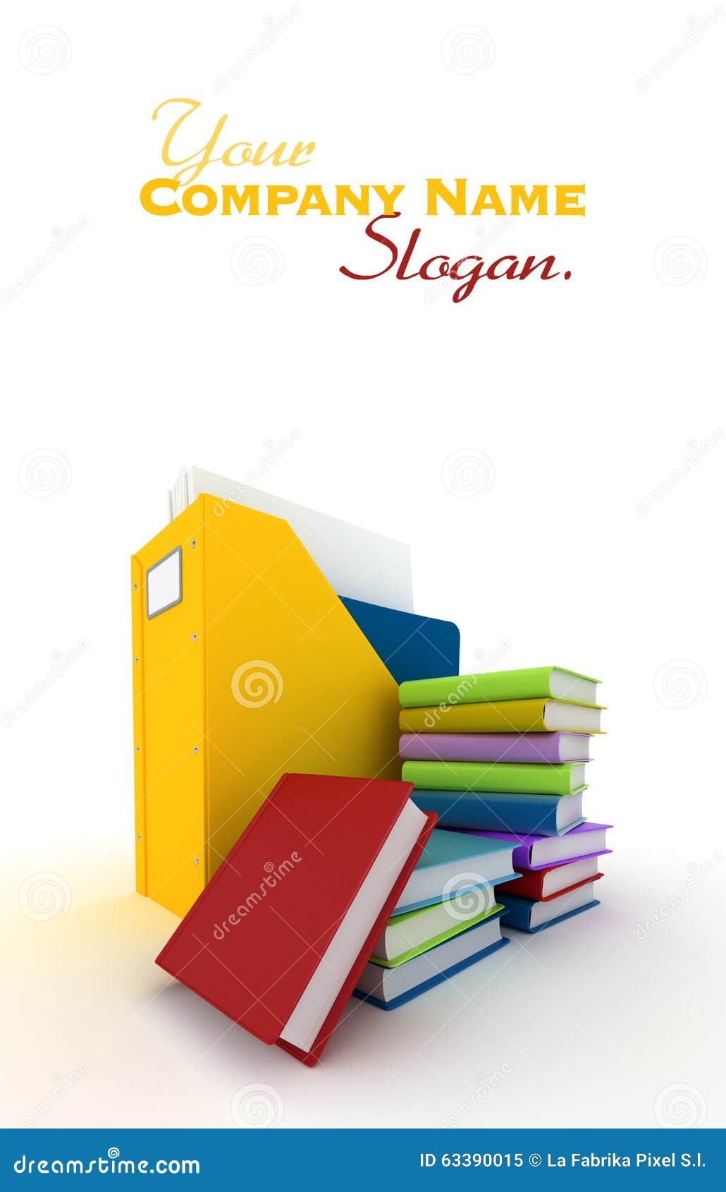 File and books stock illustration. Illustration of advertisement - 63390015