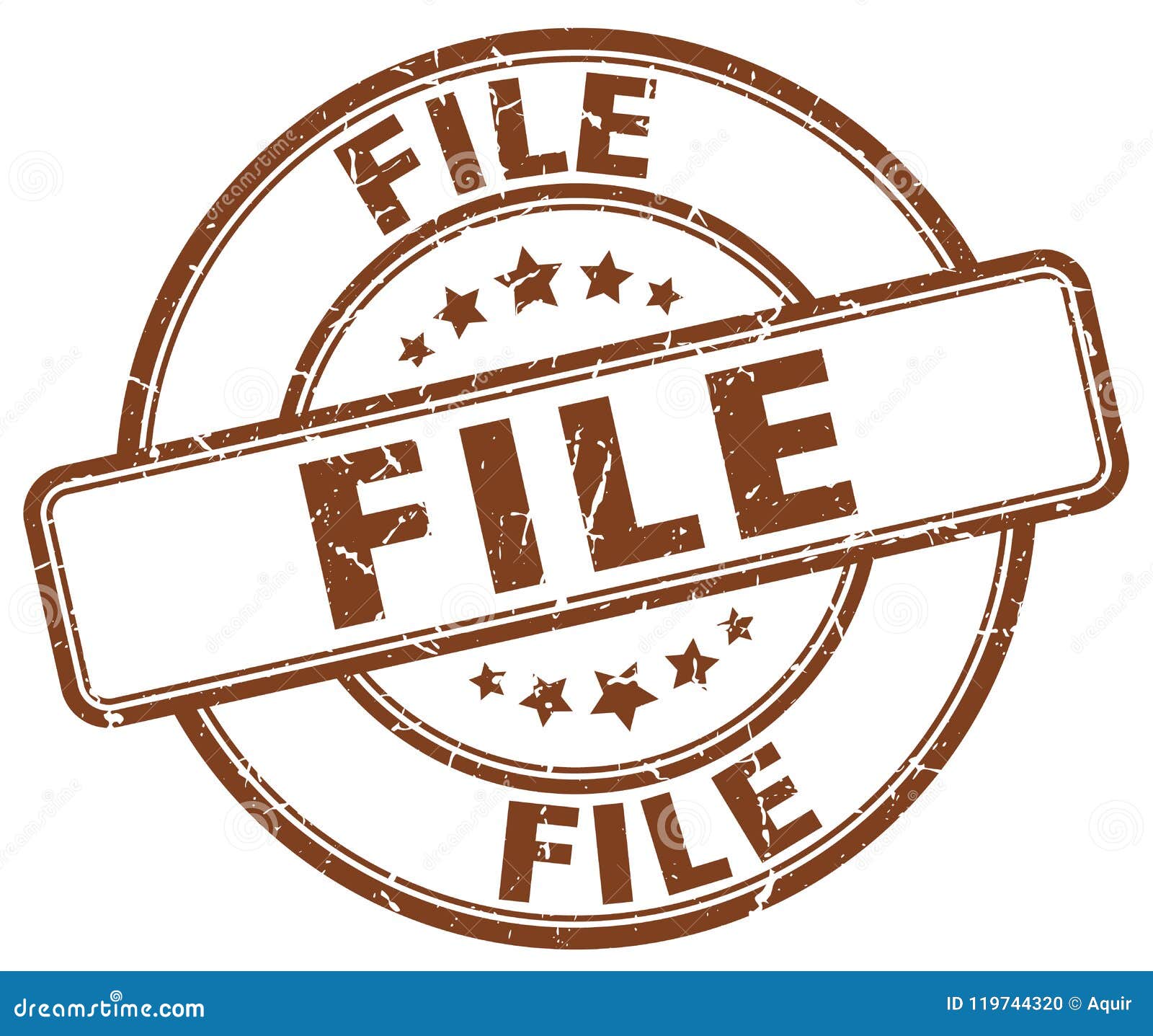 File brown stamp stock vector. Illustration of vintage - 119744320