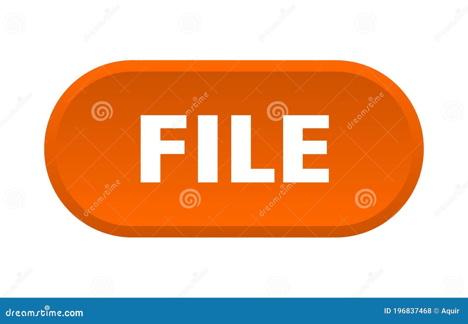 File button stock vector. Illustration of sign, white - 196837468
