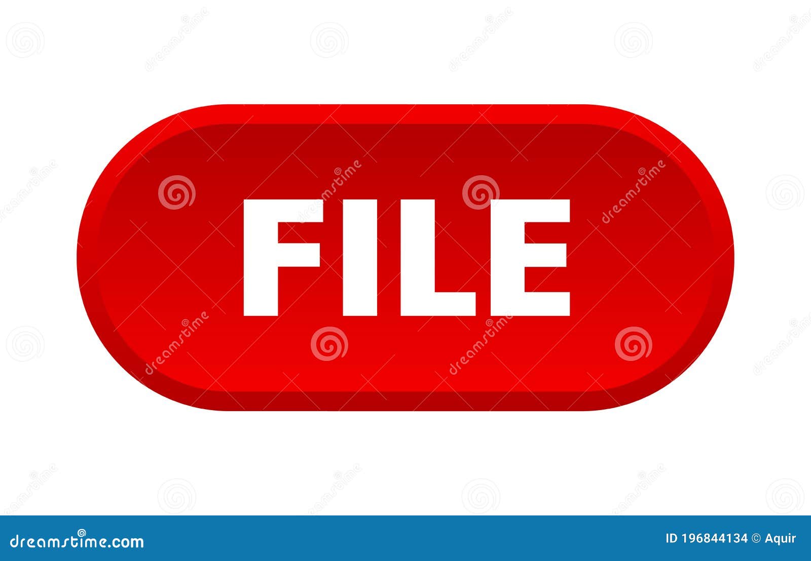 File button stock vector. Illustration of flat, stamp - 196844134