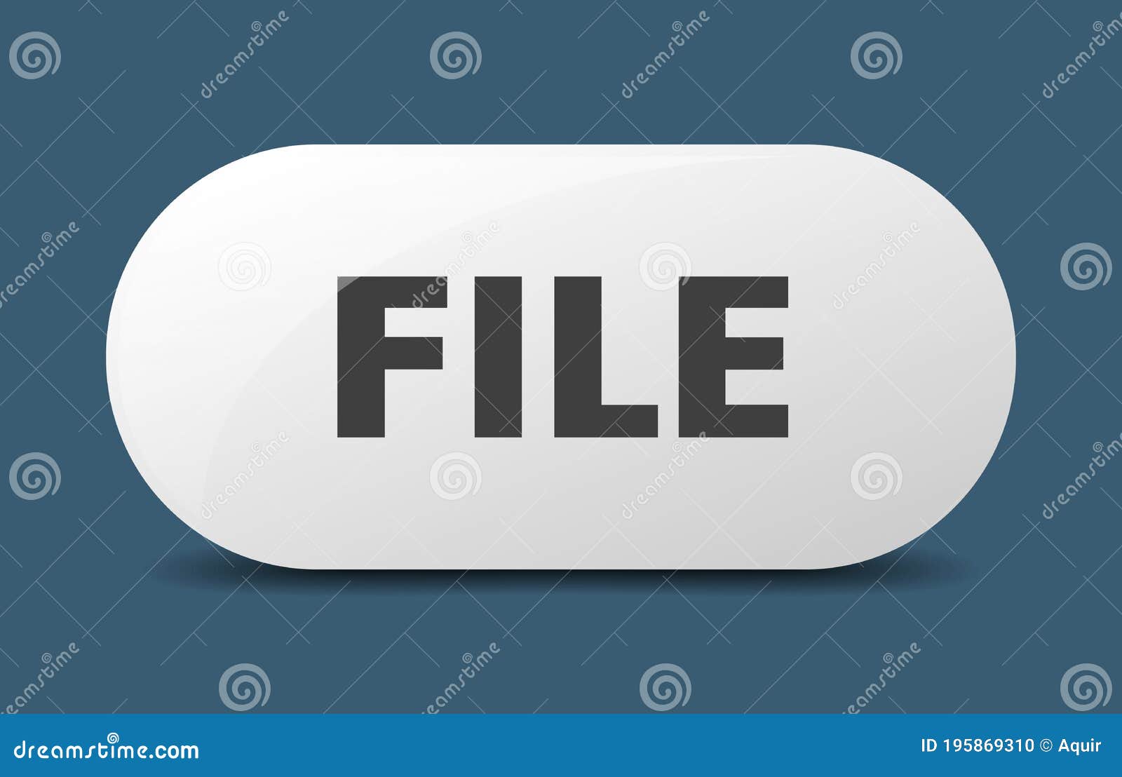 File Button. File Sign. Key. Push Button Stock Vector - Illustration of ...